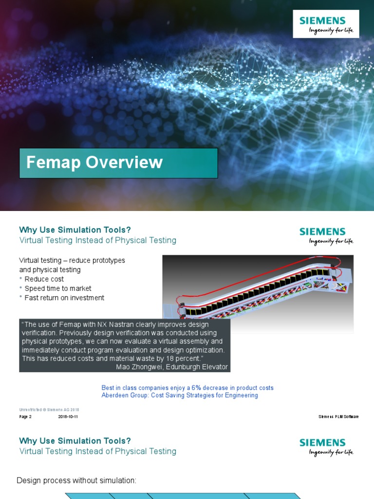 Femap Overview Presentation | PDF | Product Lifecycle | Simulation