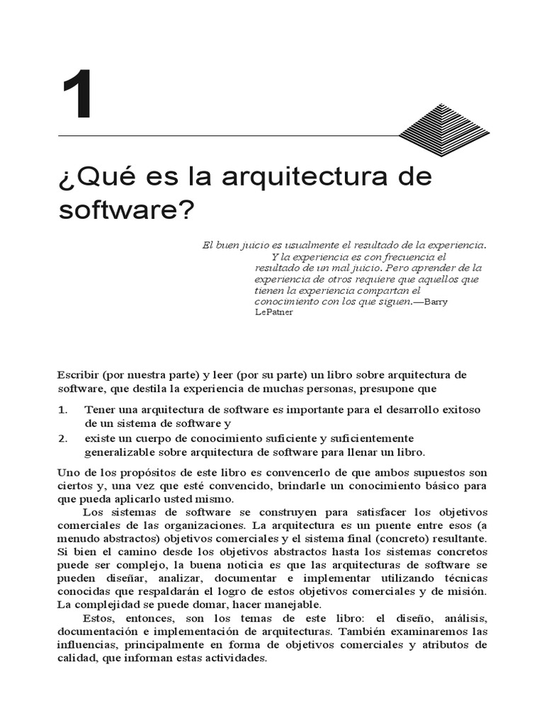 Software Architecture In Practice 3rd 24 47 En Es 1 Pdf Software Diseño