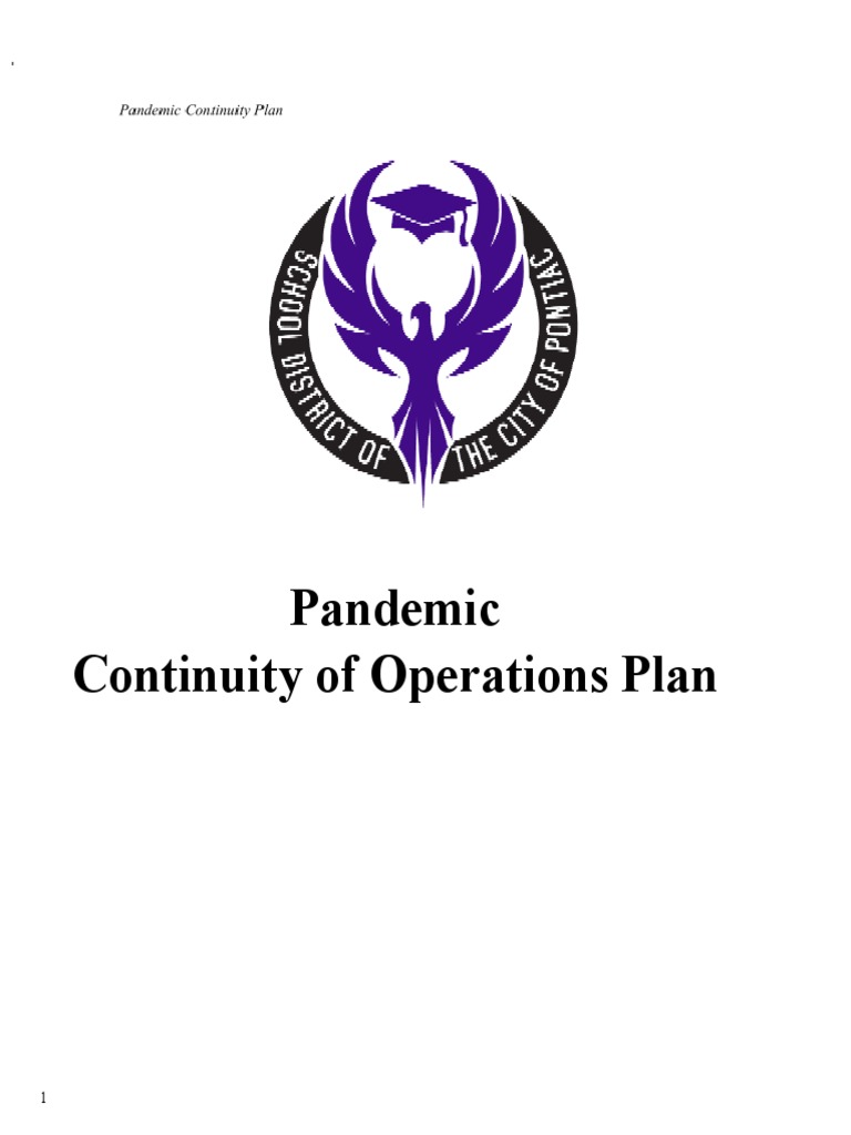 Pontiac Schools Pandemic Continuity Plan V - Parent | PDF | Pandemic ...