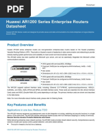 Huawei NetEngine AR651C Enterprise Router Datasheet | PDF | Router ...