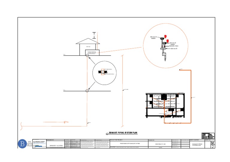 STP Exhaust Piping Plan | PDF | Mechanical Engineering