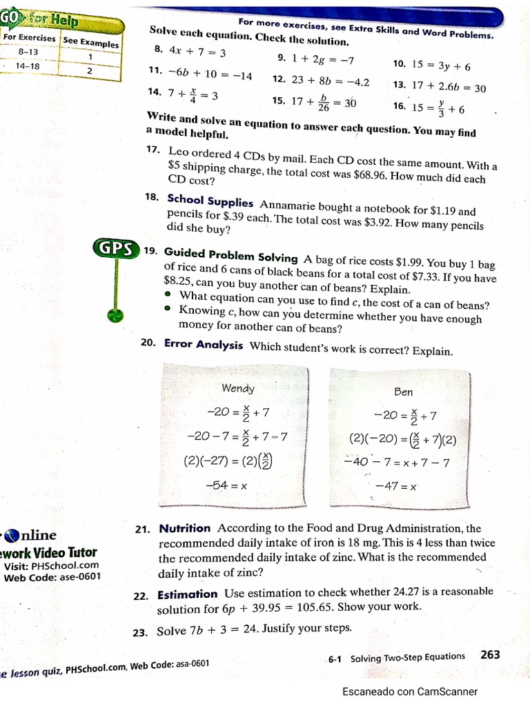 Equations Mathematics Book | PDF