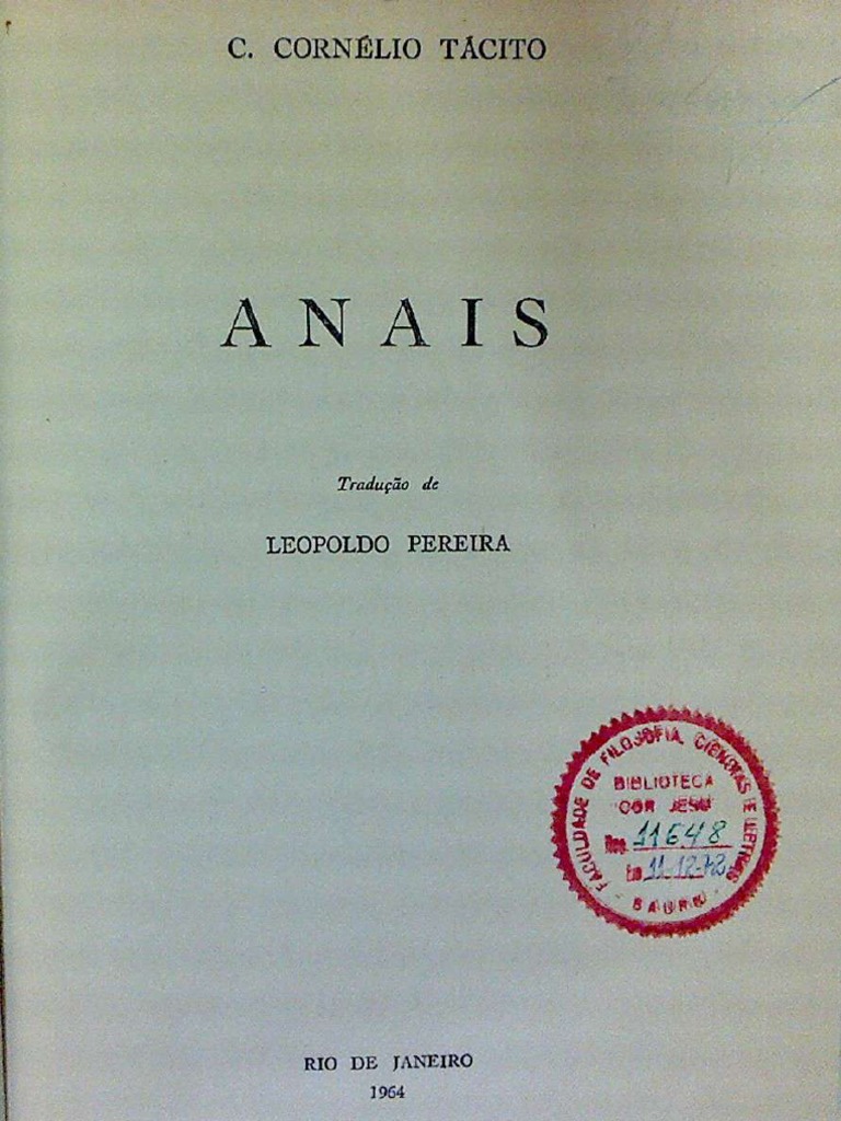 Anais - Tácito | PDF