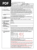 Lesson Plan in Mathematics 8 | PDF | Lesson Plan | Teaching Mathematics