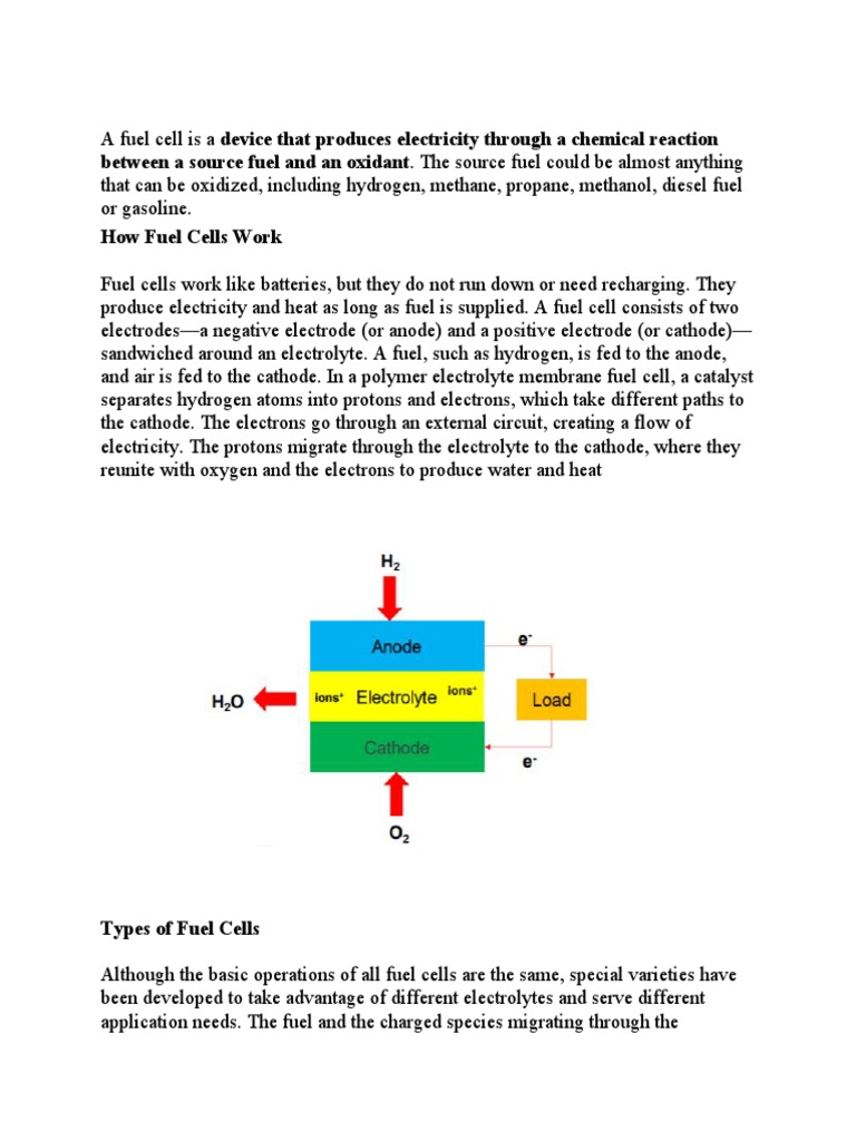 Fuel Cell Report | PDF | Fuel Cell | Hydrogen
