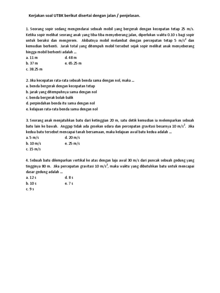 Soal Latihan UTBK III | PDF