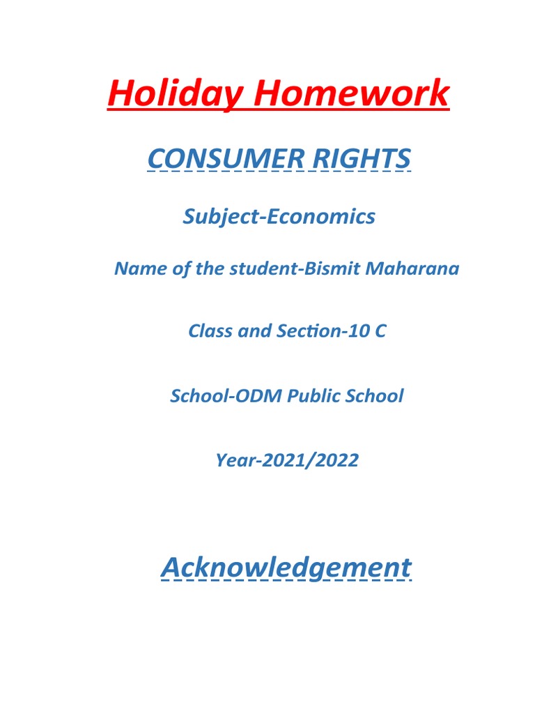 Consumer Rights Economics | PDF | Consumer Protection | Government