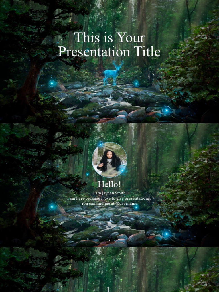 Enchanted Forest Inspired Template | PDF | Color | Blue