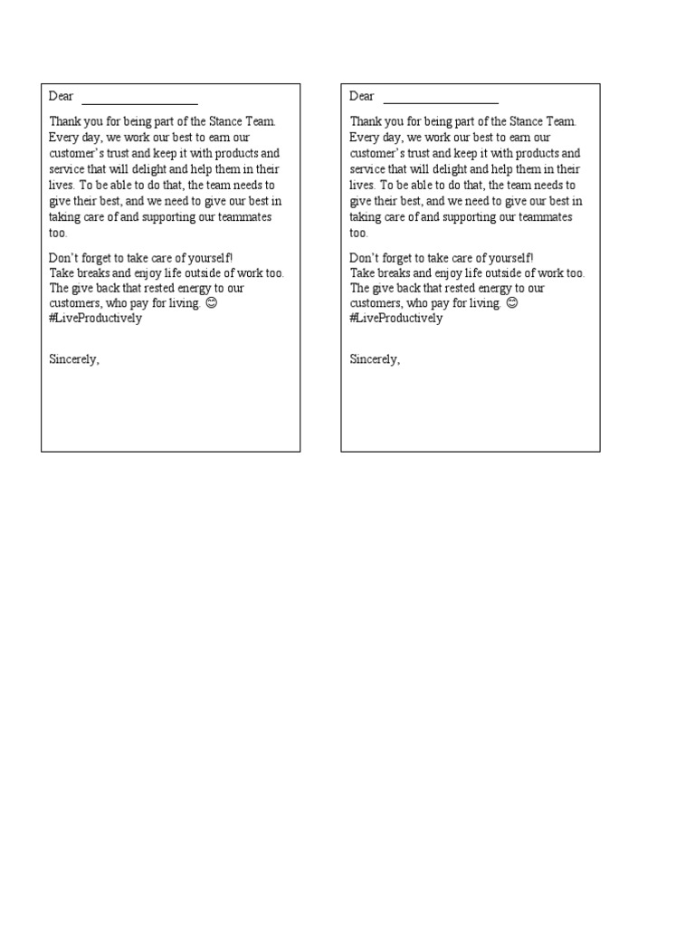 Template of Welcome Care Package | PDF