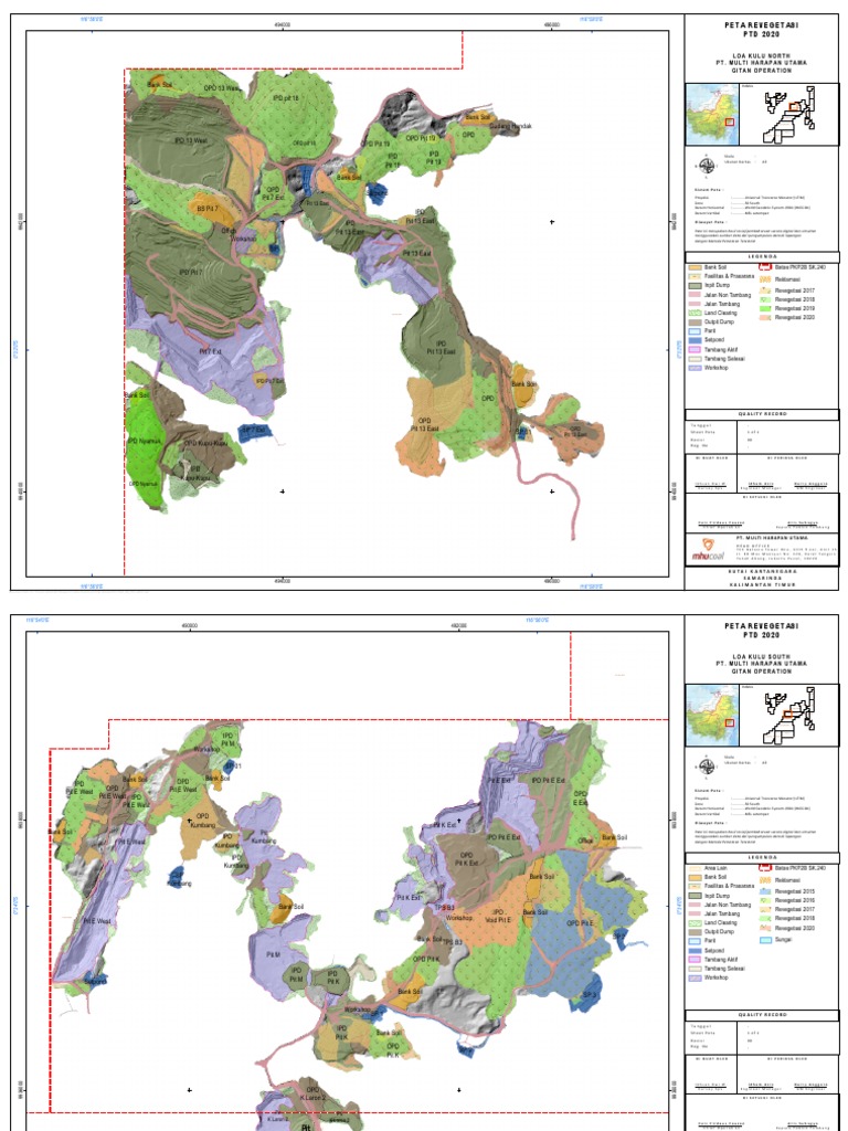 Layout Peta Revegetasi 2020 | PDF | Navigation | Land Use
