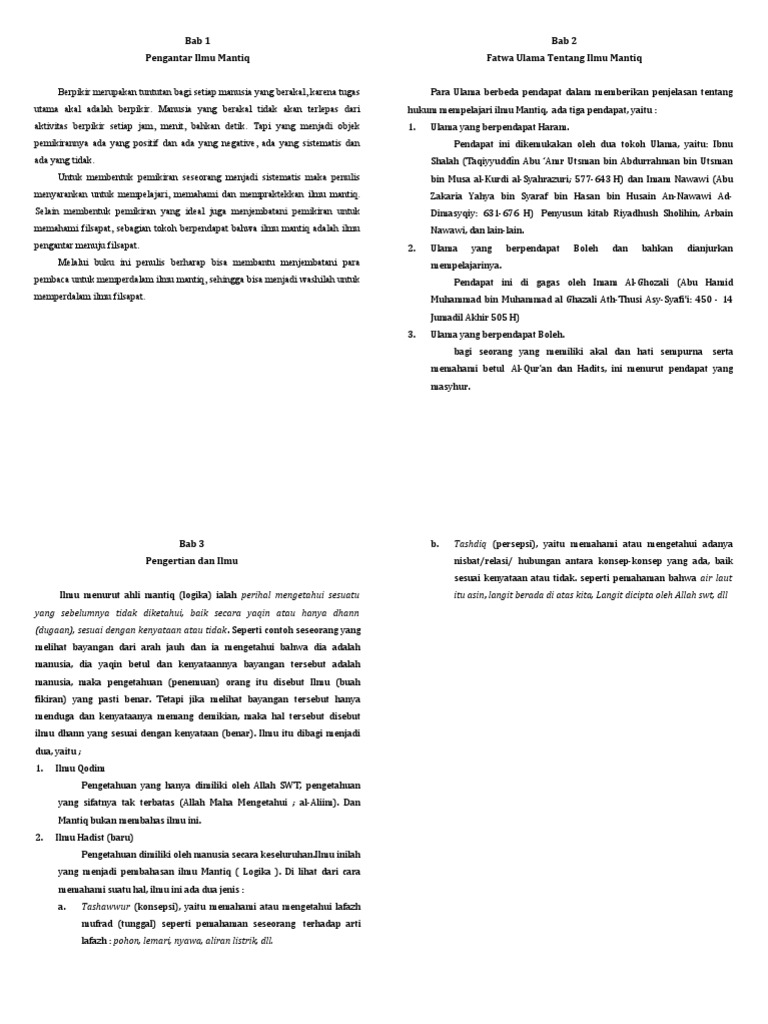 Mantik | PDF | Filsafat