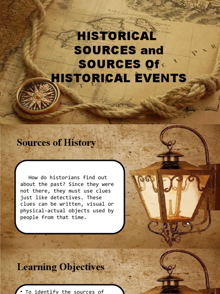 Sources of History | PDF | Primary Sources | Artifact (Archaeology)