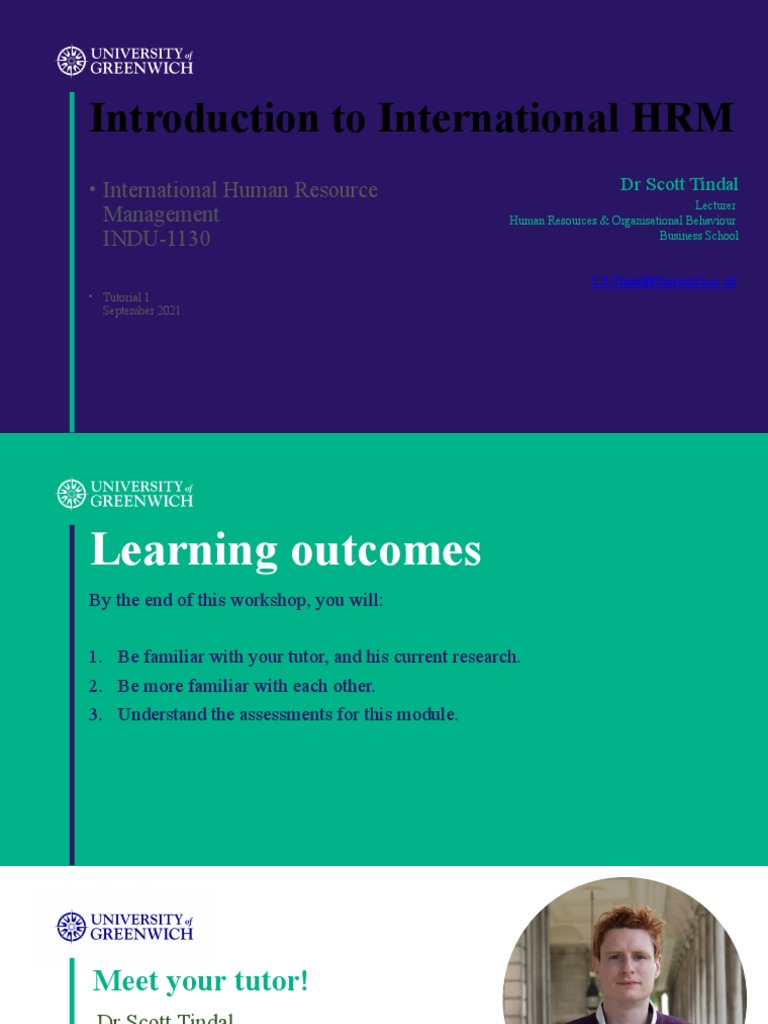 Tutorial 1 - IHRM | PDF | Human Resource Management