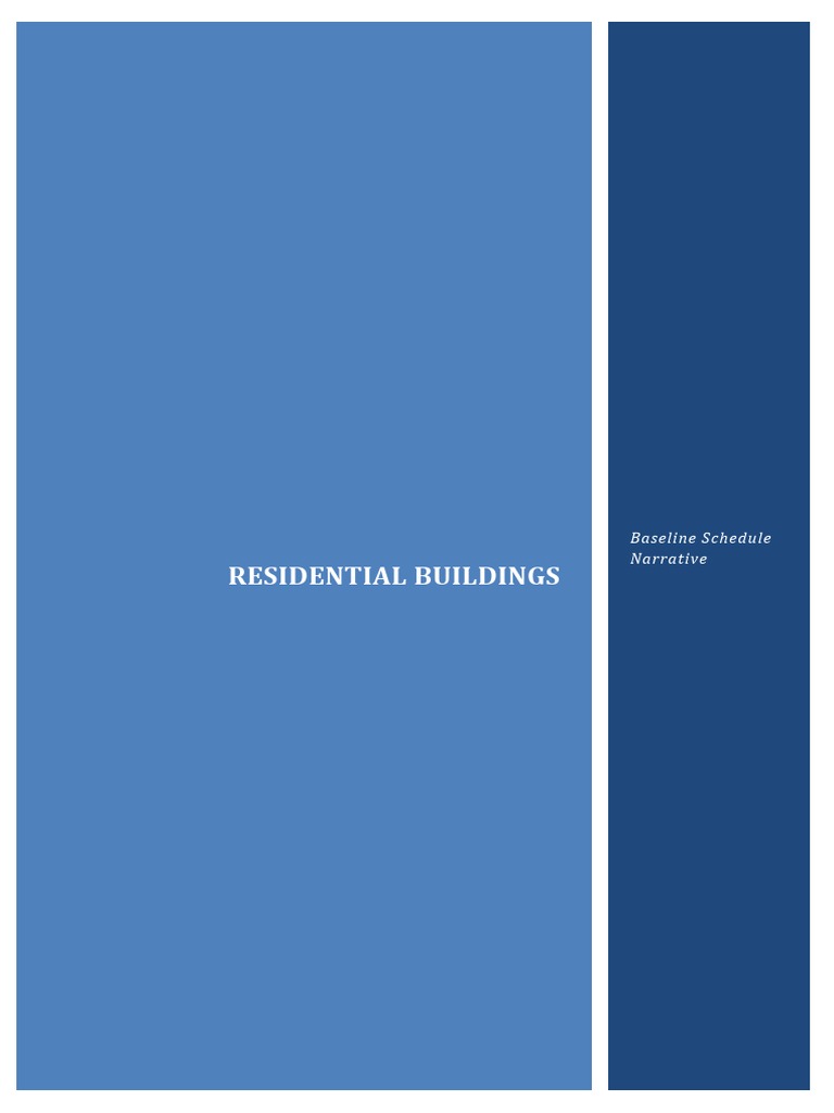 Baseline Schedule Narrative for Construction | PDF | Design | Economic ...