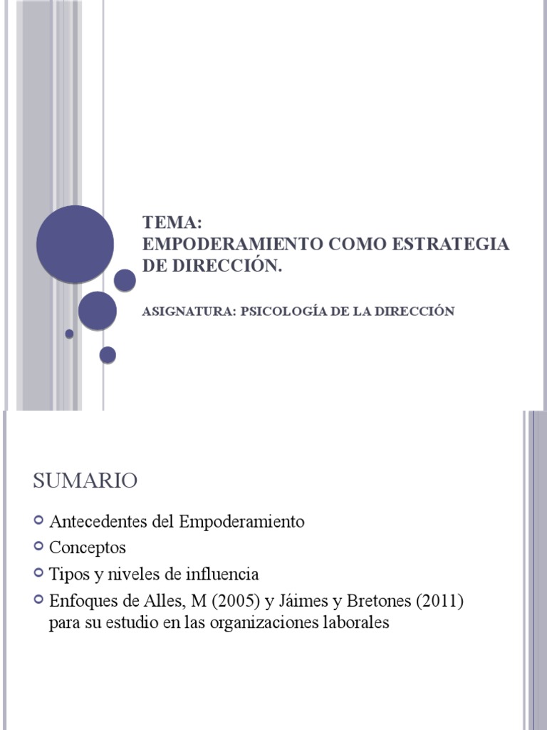 Empoderamiento | PDF | Aprendizaje | Motivacional