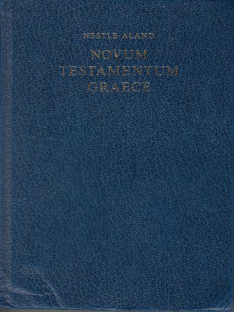 Novum Testamentum Graece - NA 27 Ed | PDF