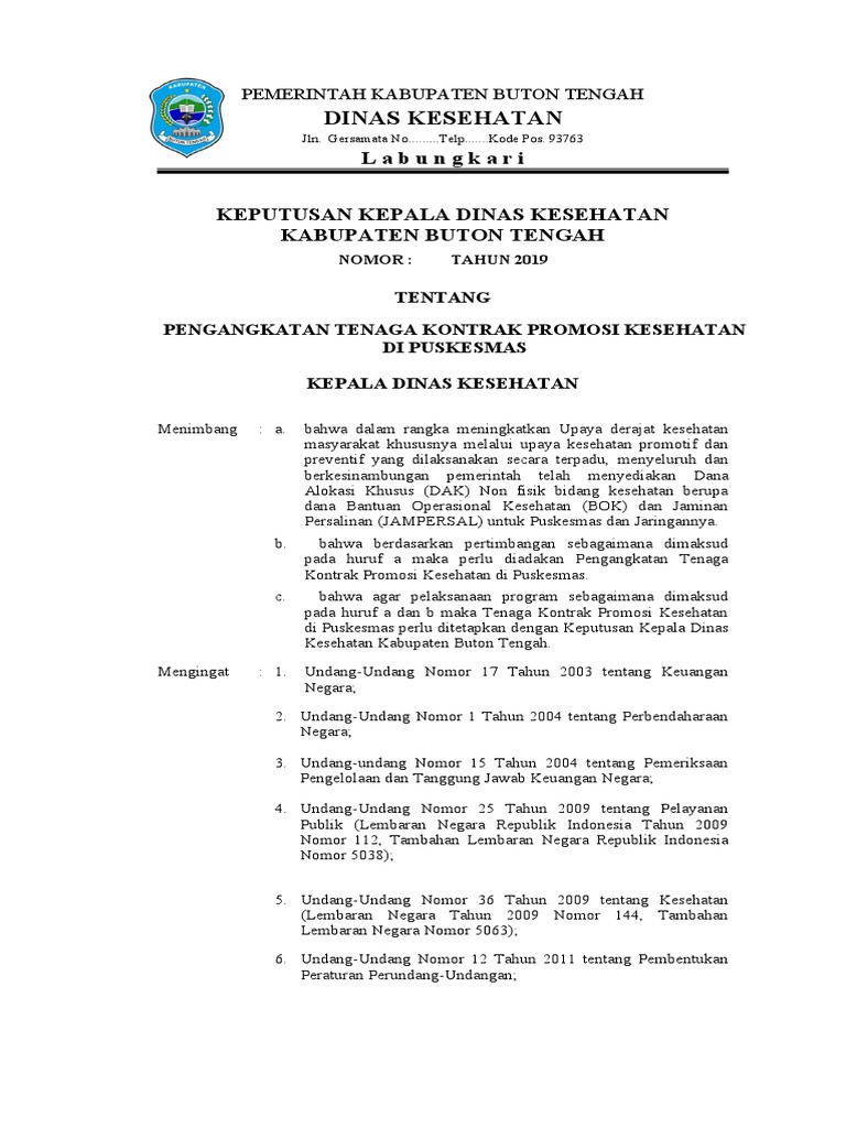 SK 2 Tenaga Promkes Bok (SK Kadis) 2019 | PDF