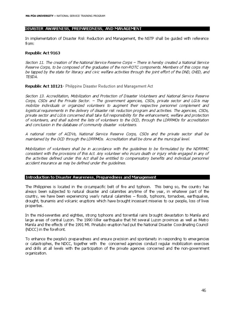 Disaster Awareness and Management Guide | PDF | Emergency Management ...