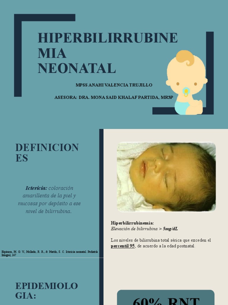 Presentación de Ictericia Neonatal - Hiperbilirrubinemia | PDF | Enfermedades y trastornos ...