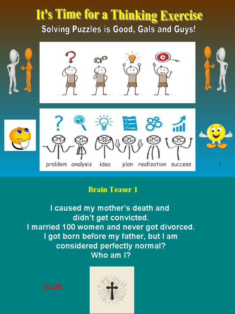 It's Time For A Thinking Exercise | PDF | Mathematics