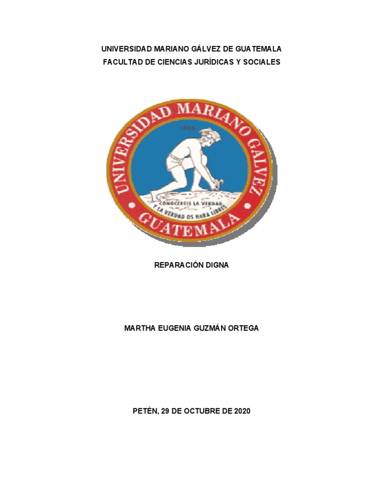 Reparación Digna-Marthita Guzmán | PDF | Victimologia | Derecho penal