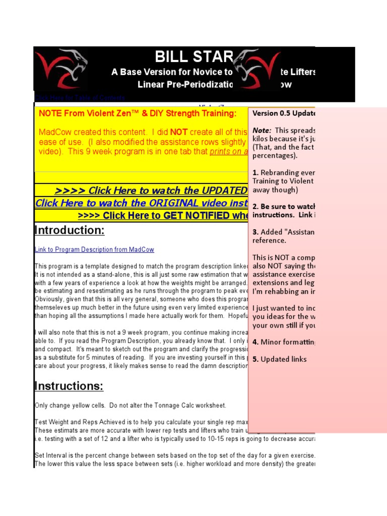 Bill Starr 5X5: Click Here To Watch The UPDATED Version 0.5 Video ...