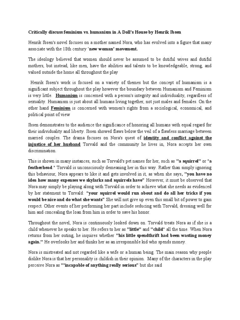 Henrik Ibsen | PDF | A Doll's House | Philosophical Theories