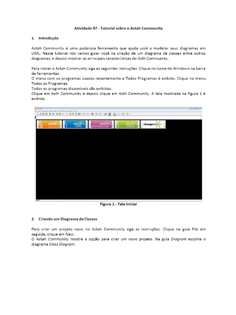 Atividade 07 - Tutorial Sobre o Astah Community - PDF | PDF
