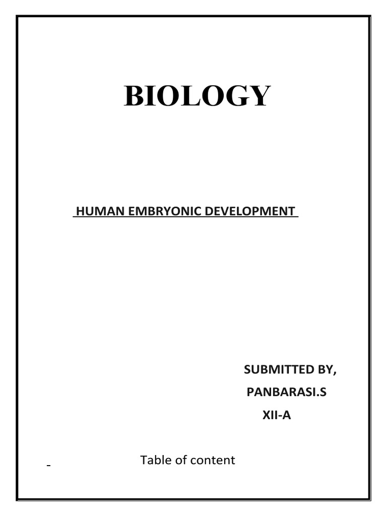Biology Project | PDF | Implantation (Human Embryo) | Atrium (Heart)