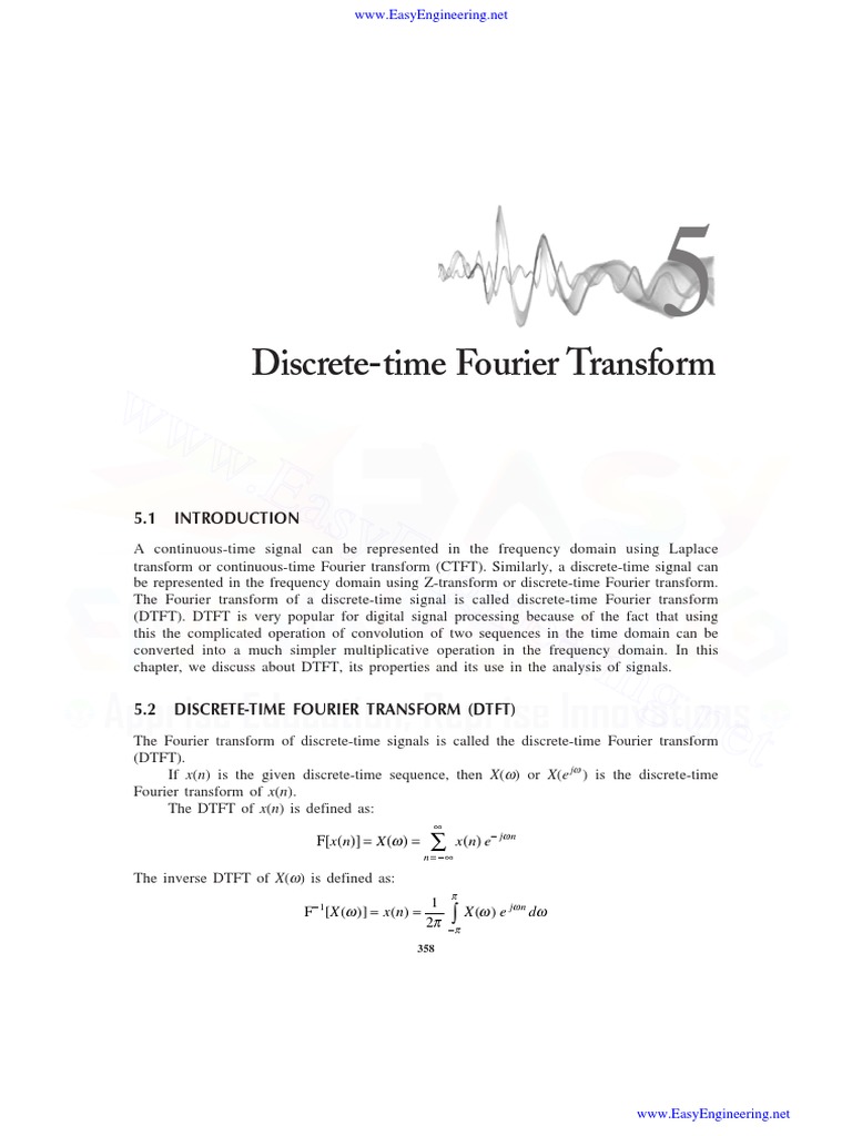 Discrete-Time Fourier Transform: XN X Xne | PDF | Fourier Transform | Mathematical Objects