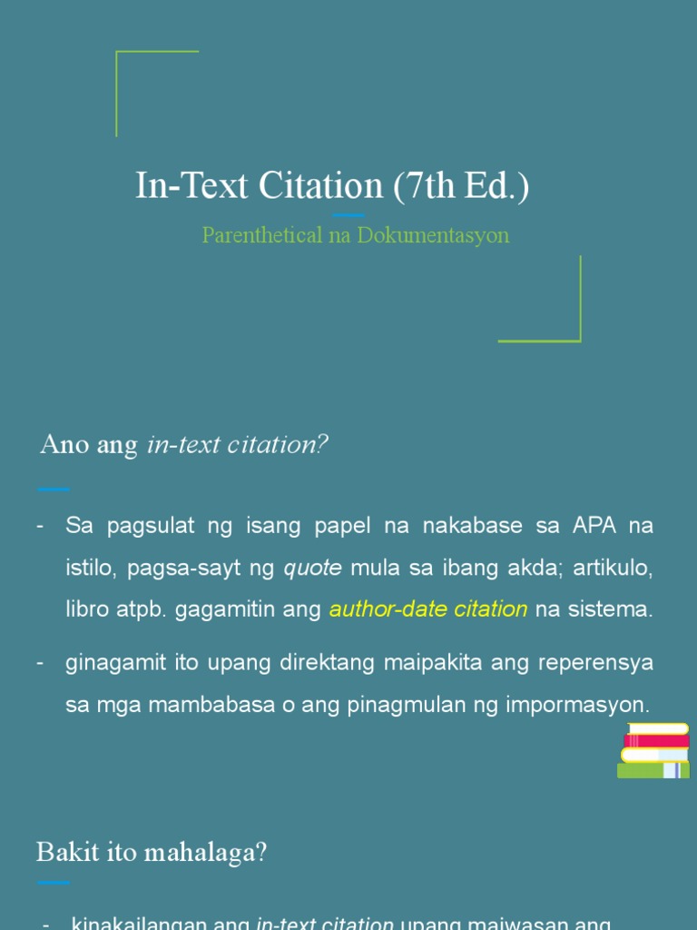 In Text Citation | PDF