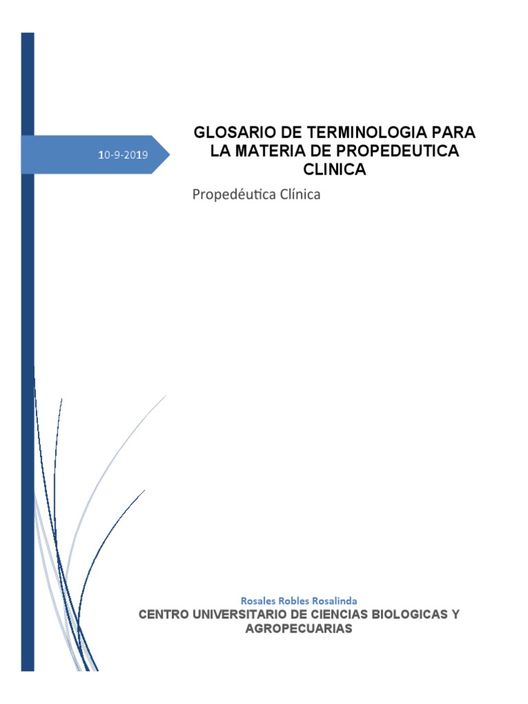 Una guía esencial de términos clínicos comunes | PDF | Medicina CLINICA ...