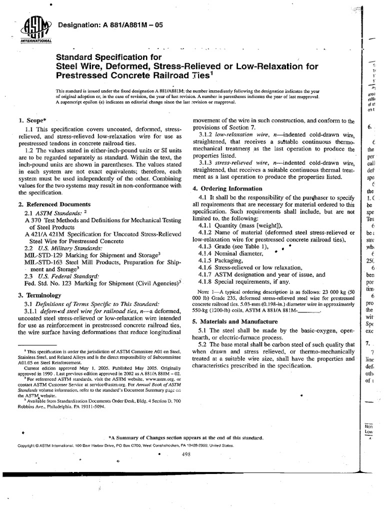 Astm - A 881 - A881m-05 | PDF