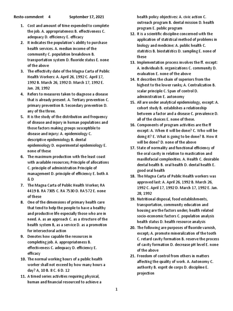 2 Resto To Print | PDF | Statistics | Epidemiology