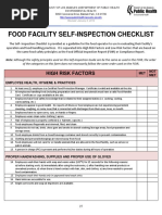 FSSAI Checklist - General Manufacturing | PDF | Hygiene | Food Safety