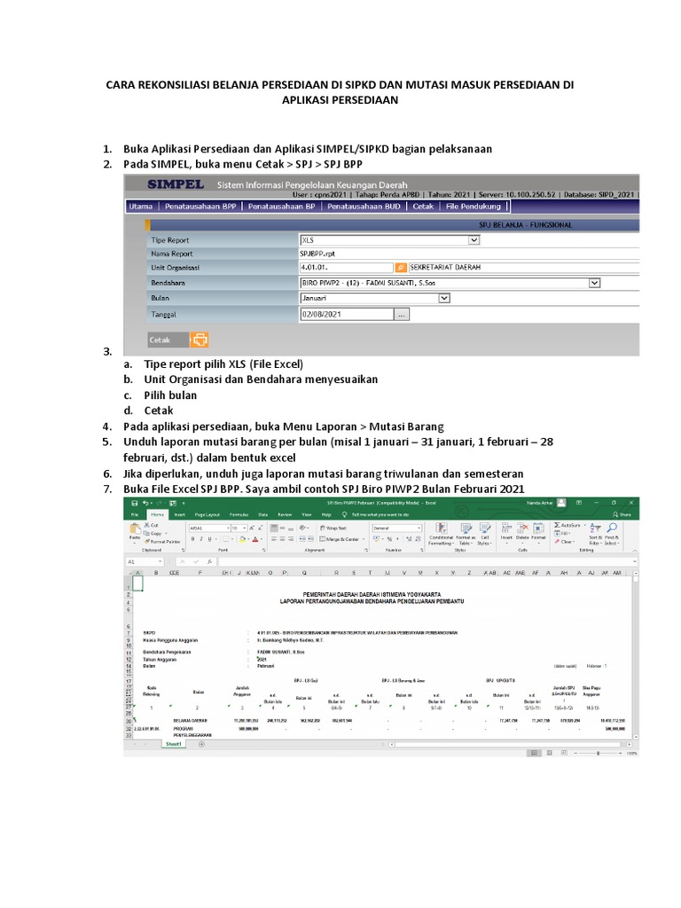 Panduan Rekonsiliasi Belanja Persediaan Di Sipkd Dan Mutasi Masuk ...
