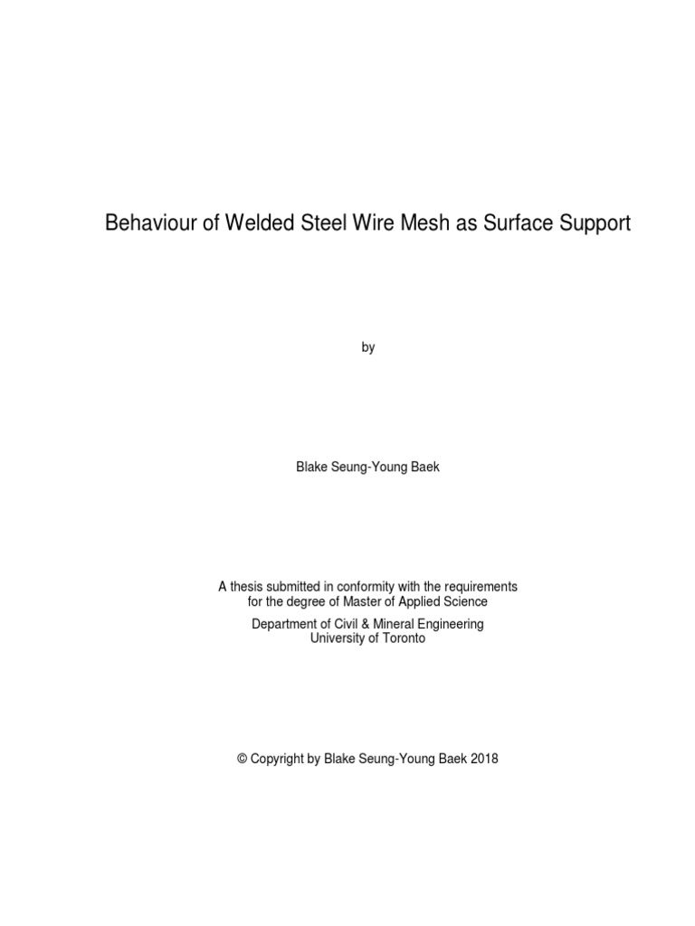 BAEK BLAKE S 201811 MAS Thesis | PDF | Beam (Structure) | Bending