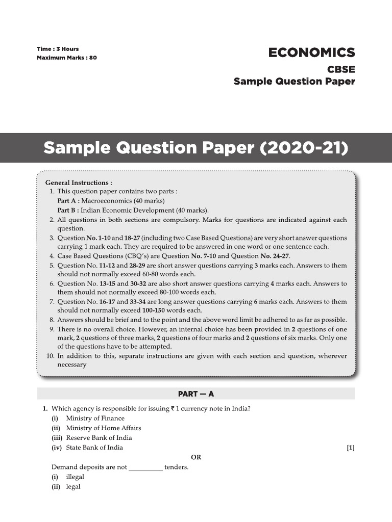 Eco Term 1 Sample Vpaper | PDF