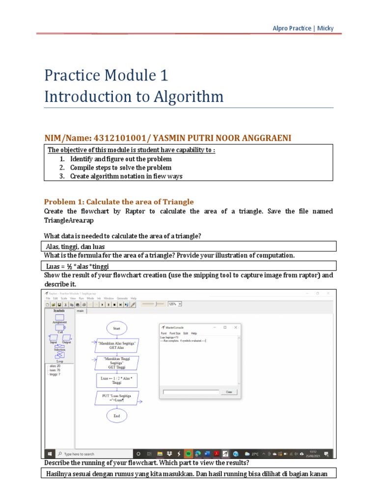 Practice Module 1 Introduction To Algorithm: Nim/Name: 4312101001 ...