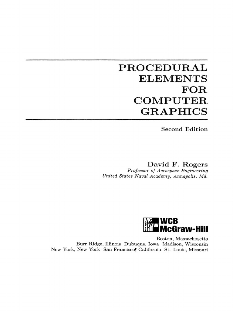 Procedural Elements of Computer Graphics | PDF Procedural Elements of Computer Graphics | PDF
