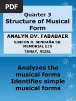MAPEH 6 - MUSIC PPT Q3 W2 - Structure of Musical Form | PDF | Art