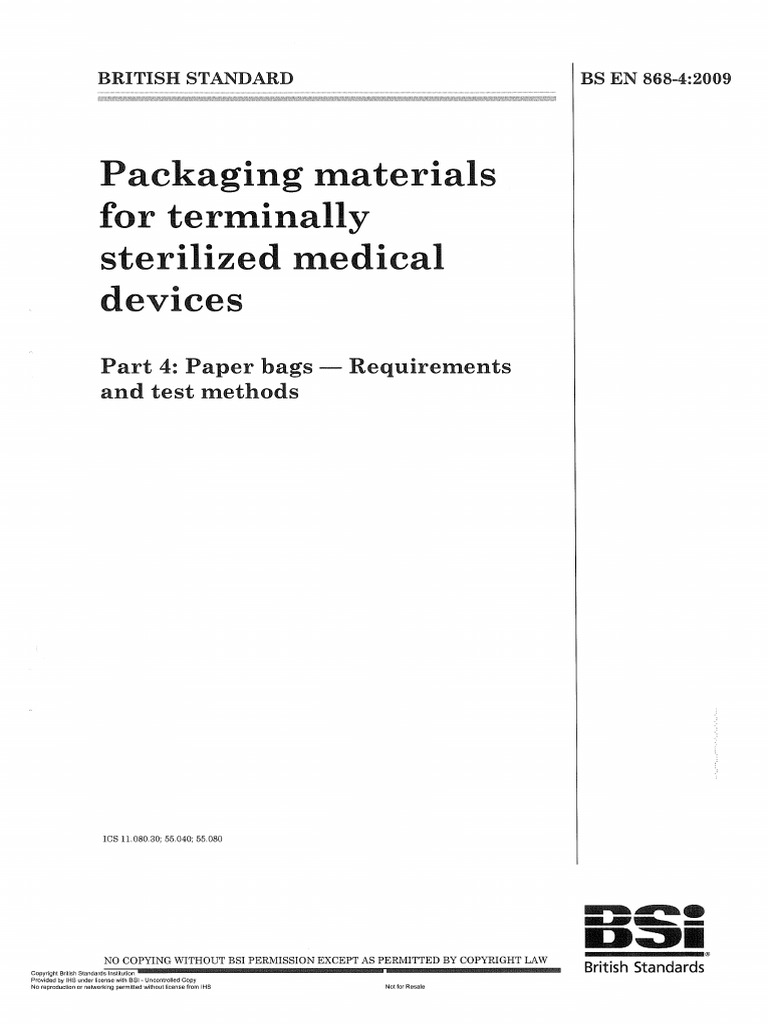 BS en 868-4-2009 | PDF