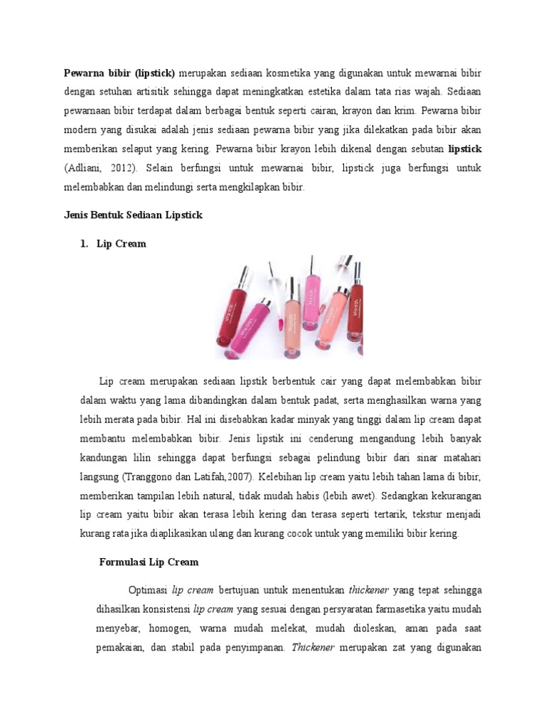 Kosmet Lipstick | PDF