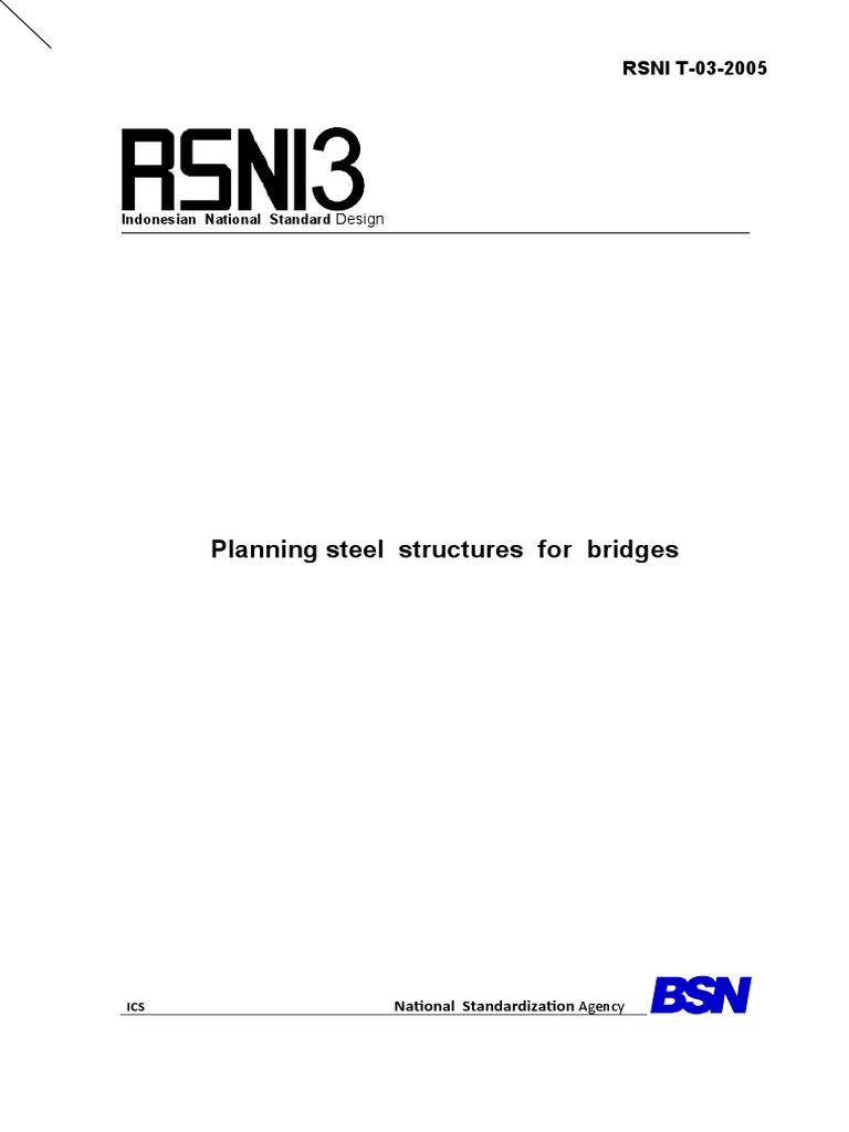 (EN) Rsni-T-03-2005 | PDF | Strength Of Materials | Bridge