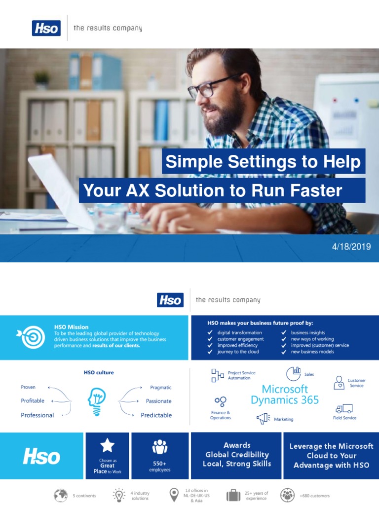 Simple Settings To Help Your AX Solution To Run Faster | PDF ...