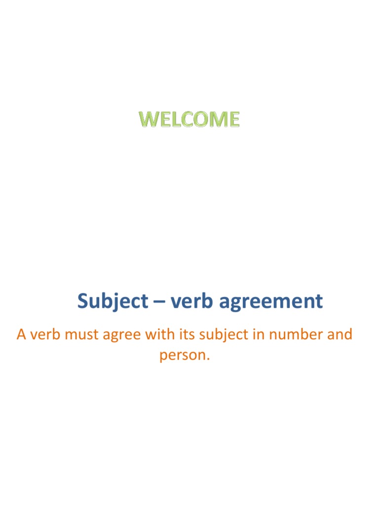 Subject Verb Agreement and Preposition | PDF | Verb | Grammatical Number