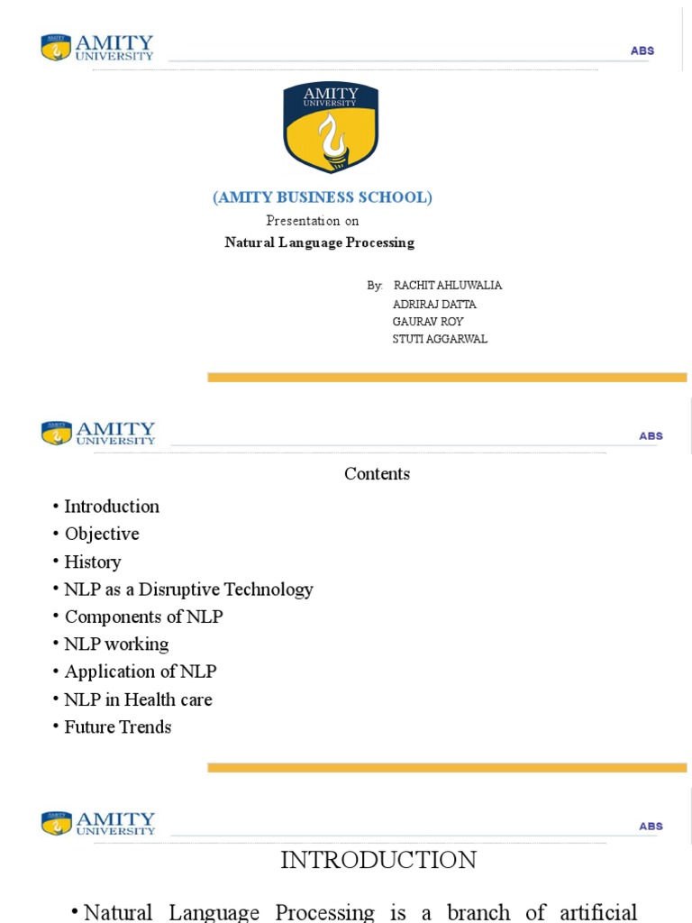 NLP PPT Presentation | Download Free PDF | Word | Speech