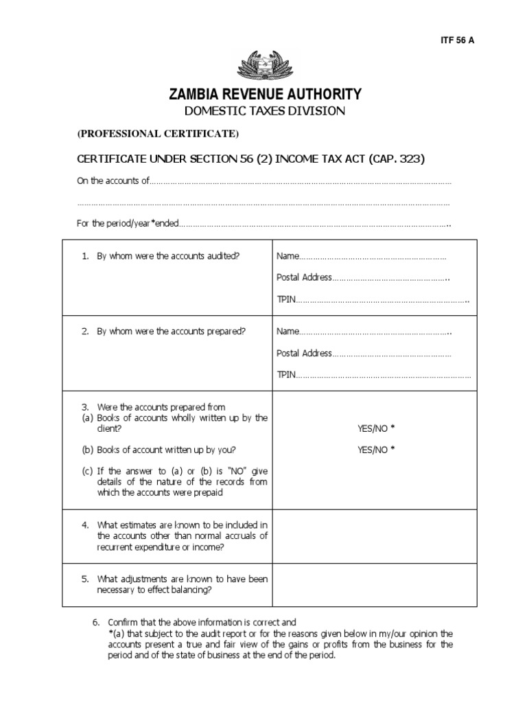 ITF 56 A Professional | PDF | Audit | Payments