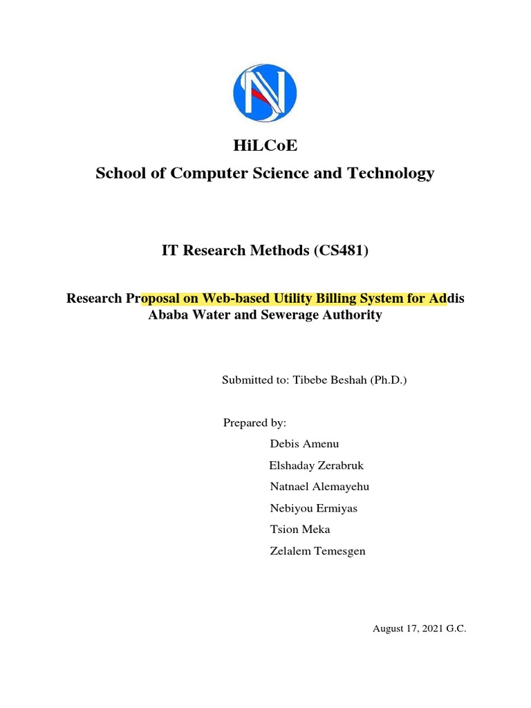 Hilcoe School of Computer Science and Technology: It Research Methods ...