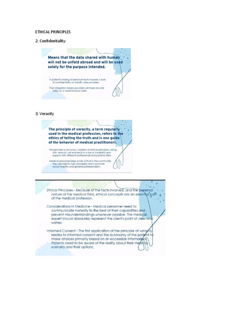 Ethical Principles 2. Confidentiality | PDF | Career & Growth